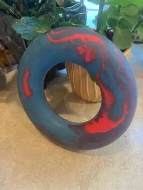 Kong | Dog | Kong Zinger Ring Toy Blue Red Marble 5 Across No Launcher ...
